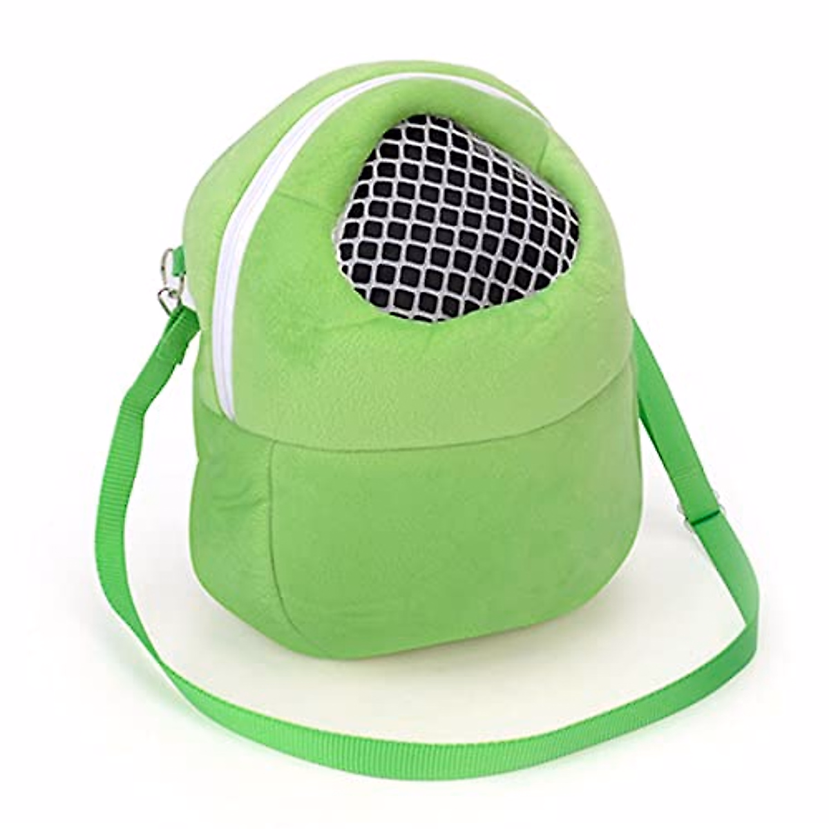 Pet Hamsters Carrier Bag Breathable Portable Outgoing Travel Backpack with Shoulder Strap for Small Pets Hamster, Hedgehog, Sugar Glider, Chinchilla, Guinea Pig (Green S)