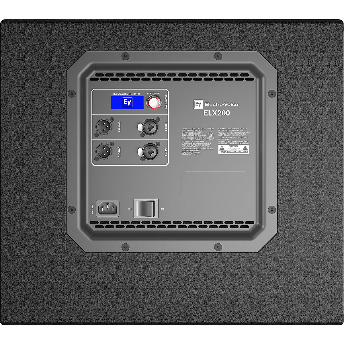 Electro-Voice ELX200-12SP 12" 1200W Powered Subwoofer, Black