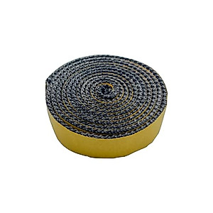 Stove and Fireplace Replacement Gasket Tape, High Temperature Fiberglass Flat Gasket Tape ，Self Adhesive Flat Gasket for Woodburning Coal Stoves Smokers (1" Width 78" Length)