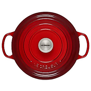 Le Creuset Enameled Cast Iron Signature Round Dutch Oven, 5.5 qt., Cerise