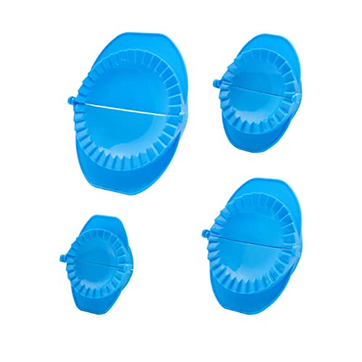 Machika Empanada Maker Press | Empanada Maker With Crimped Edges | Food Safe Empanada Dough Press | Set of 4 Sizes Included 3” | 4” | 5”| 6'' |