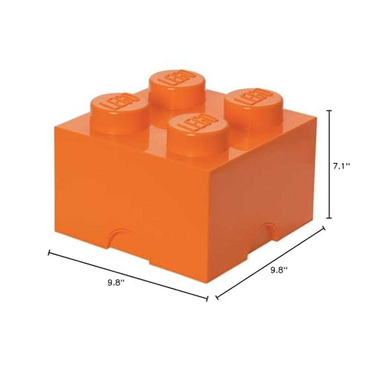 Lego Storage Brick 4 Orange