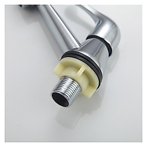 AISHANBAIHUODIAN 1PC Single Cold Water Tap Basin Mixer Home Kitchen Sink Faucet Home Garden Bath Bathroom Vanities Fit for Low High Pressure Systems