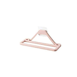 ANMMBER Wall-Mounted Shoes Rack Plastic Shoes Holder Storage Organizer Dormitory Province Space Wall Slippers Shelf Home Simple Paste Shoe Storage Rack (Color : E)