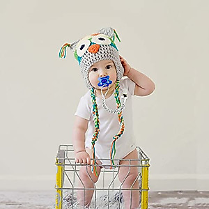 Duludulu 7 Pcs Braided Pacifier Clip, Pacifier Clips for Boys & Baby Girls, Pacifier Holder Clip Binky Clips Handmade Cotton Modern Unisex Pacifier Smoother Clip Fits All Pacifiers