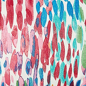 Pillow Perfect Outdoor | Indoor Make It Rain Zinnia Rectangular Throw Pillow (Set of 2), Blue