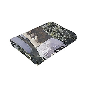 Blanket Flannel Fleece Plush Throw Blanket All Seasons Lightweight Air Conditioner Fuzzy Blanket for Living Room/Bedroom/Sofa/Chair 50"x40"