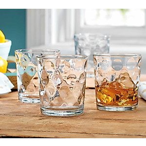 Glaver's Whiskey Glasses 13 oz. Barware Set of 4 Old Fashioned Glasses for Whisky, Scotch, Bourbon, Liquor, and Cocktails.