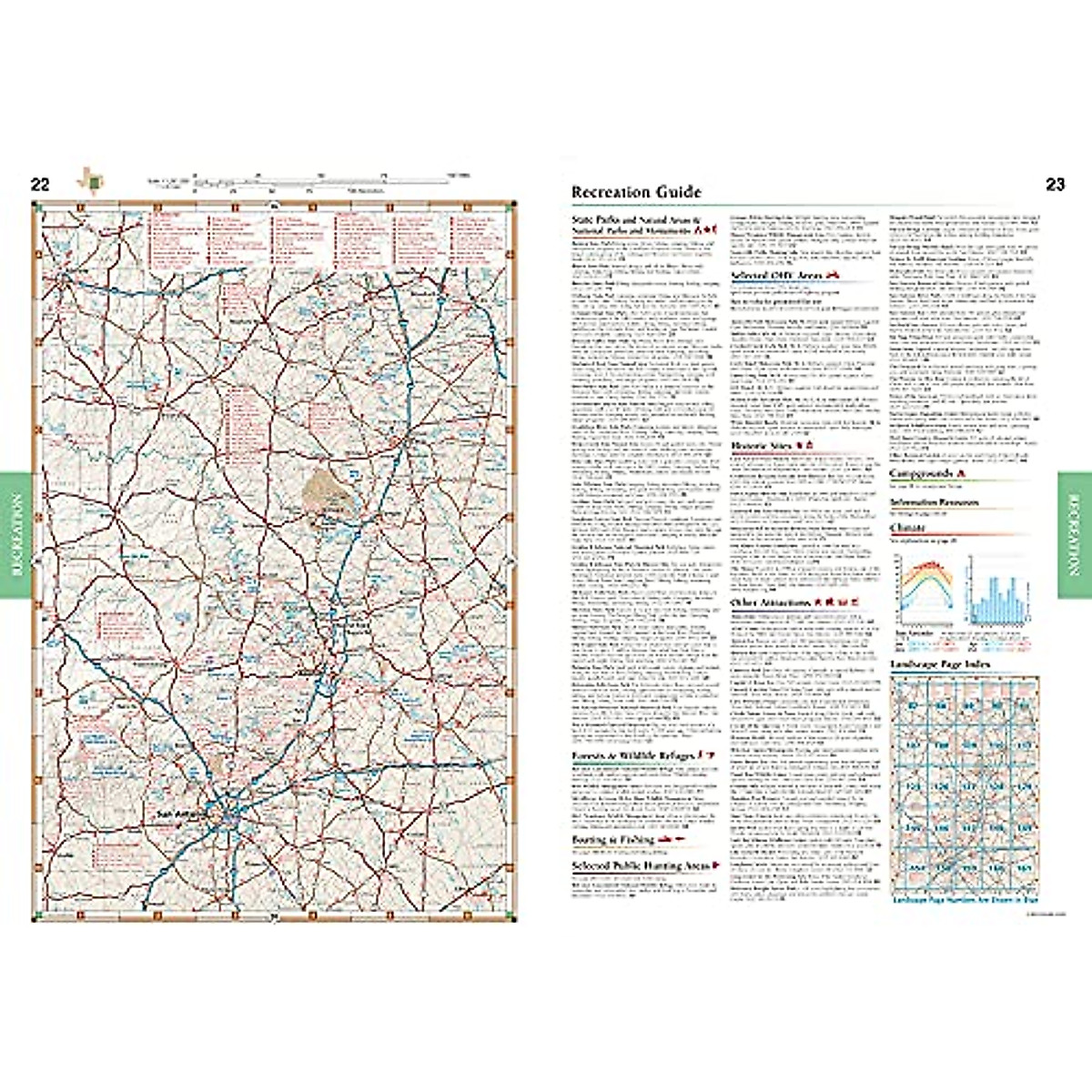 Texas Road & Recreation Atlas - 2nd Edition, 2022 (Benchmark Road & Recreation Atlases)