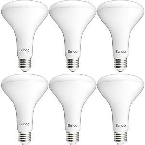 Sunco BR30 LED Bulbs 1600 Lumens, Indoor Flood Lights 16W Equivalent 100W 3000K Warm White, E26 Base, Interior Dimmable Recessed Can Light Bulbs - UL Listed 6 Pack