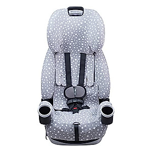 JYOKO Kids Cotton Cover Liner for car seat Compatible with Graco 4Ever DLX 4-in-1 (Cover, White Star)