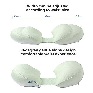 taynoes Pregnancy Pillows Cooling for Sleeping, Maternity Pillows, Detachable and Adjustable Double-Sided Support for Pregnant Women Back, Belly, Stomach,Hip Pregnancy Must Haves (Grey)