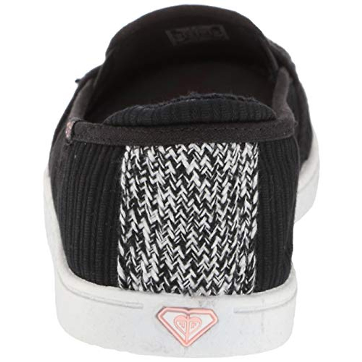 Roxy womens Minnow Slip on Shoe Sneaker, New Black, 8 US