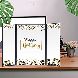 Idealmuzik Birthday Guest Book Alternative Decorations for Men Women,Party Signature Certificate,Happy Birthday Decorations,Birthday Party Supplies Gift Sign