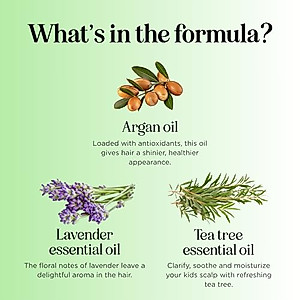 Cleansing Kids Shampoo for Dry Scalp - Dry Flaky Scalp Care Shampoo for Kids and Hair Build Up Remover with Tea Tree Oil and Rosemary Essential Oils for Hair Care - Kids Scalp Cleanser for Build Up