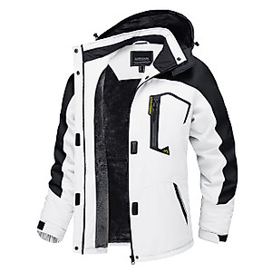 TACVASEN Women's Ski Jacket Waterproof Snow Jackets for Women Winter Warm Fleece Mountain Jacket Windproof Rain Jacket with Hood