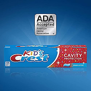 Crest Kid's Cavity Protection Toothpaste (children and toddlers 2+), Sparkle Fun, 4.6 Oz (Pack of 3)