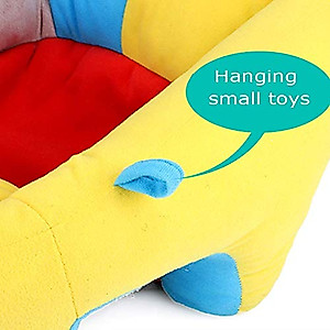 KAKIBLIN Baby Sofa Support Chair, Soft Plush Cartoon Animals Baby Sitting Chair Learning to Sit Cushion Seats for 6-16 Months Infants, Puppy