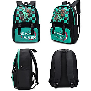 Backpack Laptop Bag Casual Daypack Bookbag with Water Bottle Holders for Work Travel College One Size