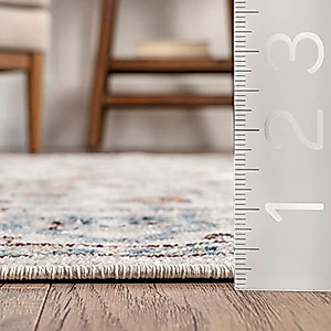 nuLOOM Cady Machine Washable Transitional Area Rug, 5x8, Beige