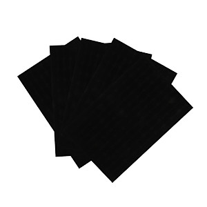 EXCEART 6 pcs Pad Tray Earrings Black Necklace Earring Selling Organizer Holder Storage Rings Sponge Ring Insert Mats Foam Showcase Pads Slots Jewelry Trays for Holders Display with