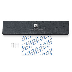 XINZUO Walnut Wood Knife Magnetic Strips 16 Inch, Double Row Round Magnets Magnetic Knife Holder for Wall -Magnetic Knife Bar- Works With Kinds of Kitchen Tools -Space Saver Knife Rack