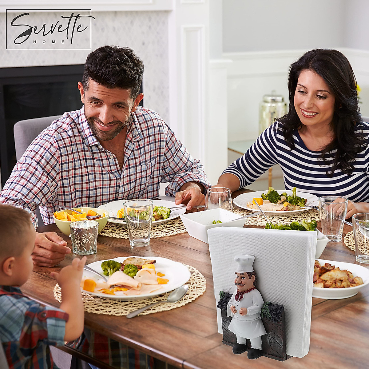 Fat Chef Figurine Napkin Holder Chef Kitchen Décor Collection