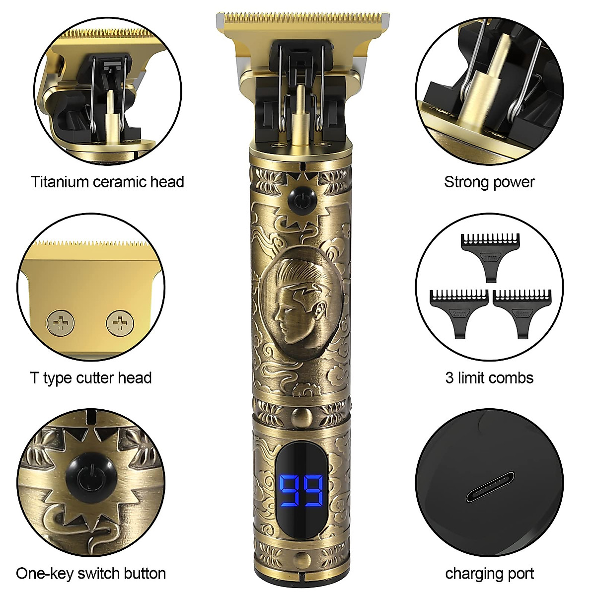 Ufree Electric Shavers for Men, Portable Electric Razor for Men, Mini Mens Shaver, IPX7 Waterproof Mens Electric Shaver, Travel Foil Shaver, Close Shave, Rechargeable Electric Shavers for Men ，Black