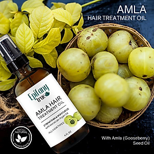 Epifany True Amla Hair Treatment Oil 4oz | Hair Growth, Loss Thinning | Sensitive Scalp | Protective Styles | Argan, Jojoba, Jamaican Black Castor Oil | 100% Natural