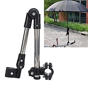 Umbrella Holder Bike Umbrella Stand Holder Adjustable Stainless Steel Tube with Ring Locks Accessories for Motorcycle