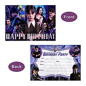 16Pcs Birthday Invitation Cards Gift Cards with Envelopes for Party Decorations Supplies Favors