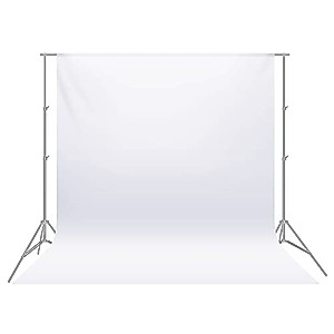 Neewer 10 x 20FT / 3 x 6M PRO Photo Studio 100% Pure Muslin Collapsible Backdrop Background for Photography,Video and Televison (Background ONLY) - WHITE