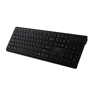 Acer Wireless Keyboard and Wireless Mouse Bundle | Fully Covered in a Silver Ion Antimicrobial* Body | Includes RF Wireless Optical Mouse, RF Wireless Keyboard and USB Receiver, (Pack of 1)