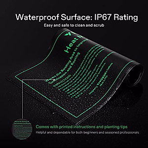 VIVOSUN Durable Waterproof Seedling Heat Mat Warm Hydroponic Heating Pad 10" x 20.75" MET Standard