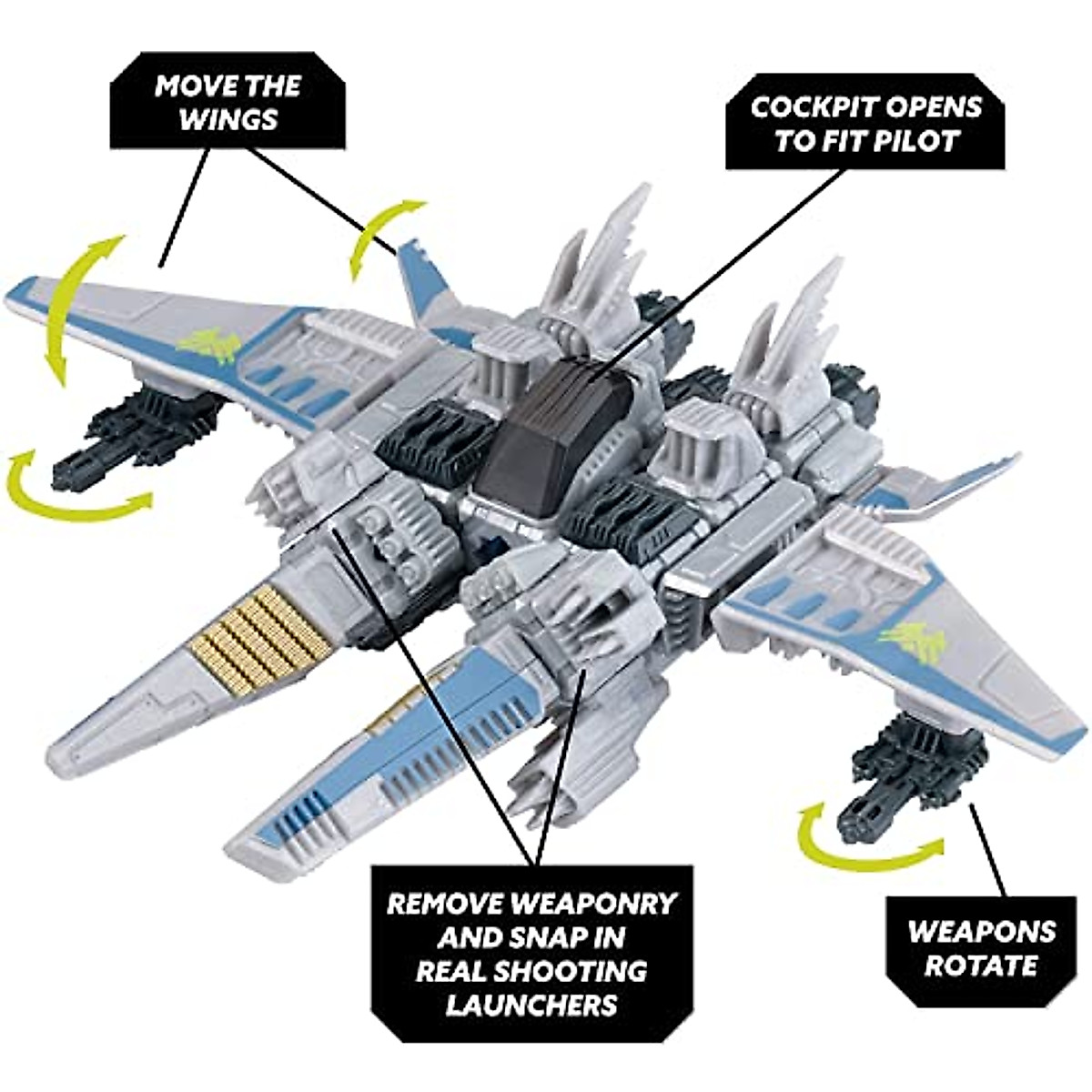 Snap Ships Wasp/Falx Battle Model Set - Construction Toy for Custom Building and Battle Play - Ages 8+
