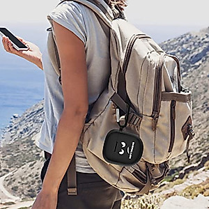 CACOE Silicone Case for Bose QuietComfort Earbuds II 2022,Protective Skin Bose QuietComfort Earbuds 2 Case Cover Shockproof Cute Funny Print Accessories with Keychain（Black）