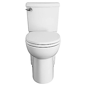 American Standard 2988101.020 Cadet 3 FloWise 2-Piece 1.28 GPF Single Flush Right Height Round Front Toilet with Concealed Trapway, White