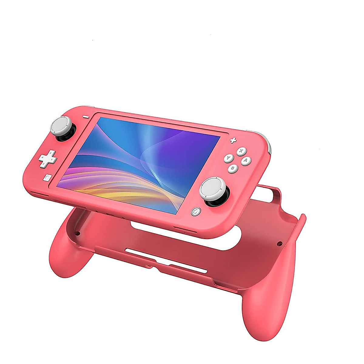 Grip for Nintendo Switch Lite, Comfortable and Ergonomic Switch Lite Grip - Accessories for Nintendo Switch Lite (Coral)