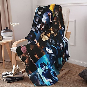 Blanket Fleece Ultra-Soft Micro Throw Soft Blankets Gifts for Kids Adults Sofa Bed Wednesday