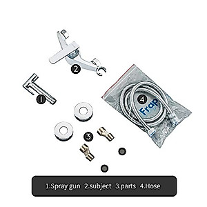 MINJING Bidet Faucets, Wall Mounted Bathroom Shower Tap Bidet Toilet Sprayer Bidet Toilet Washer Mixer Faucet