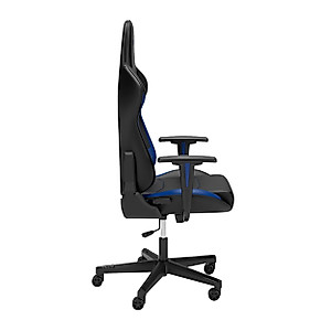 RESPAWN 110 Gaming Chair - Gamer Chair PC Computer Chair, Ergonomic Gaming Chairs, Office Chair with Integrated Headrest, Gaming Chair for Adults 135 Degree Recline with Angle Lock - Blue