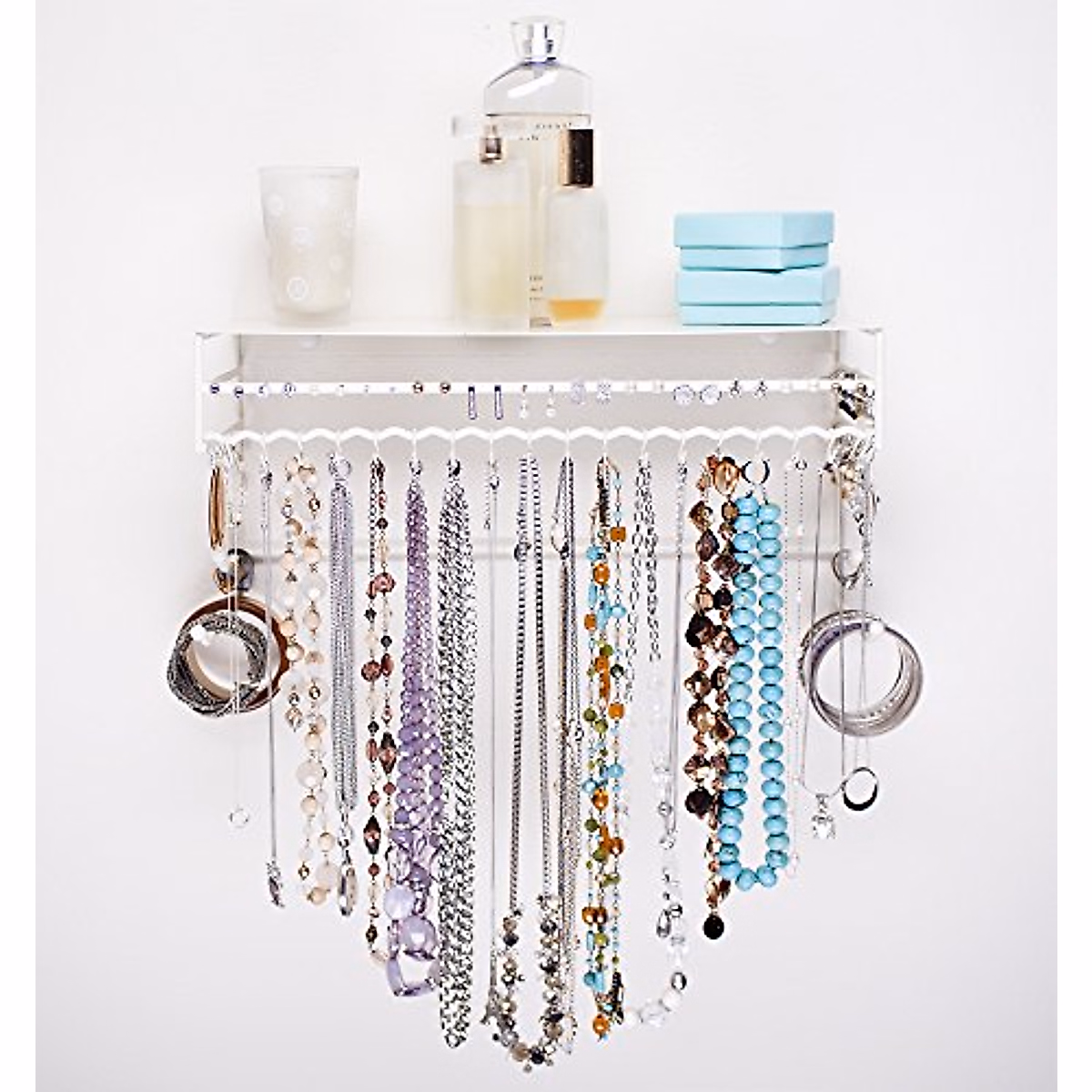 Flammi 20-Pack Mini S Shaped Hooks Hanging Hooks Chrome Plated for Jewelry Key Ring Dustpan Brush (2-Inch Long)