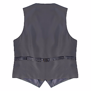 Gioberti Men's Formal Suit Vest Fit for Business or Casual Dress, Gray, X-Small