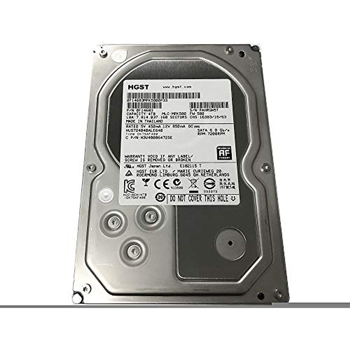 HITACHI 0F14683 Ultrastar A7K4000 4TB 7200 RPM 64MB cache SATA 6.0Gb/s 3.5 internal hard drive (Bare Drive) (Renewed)
