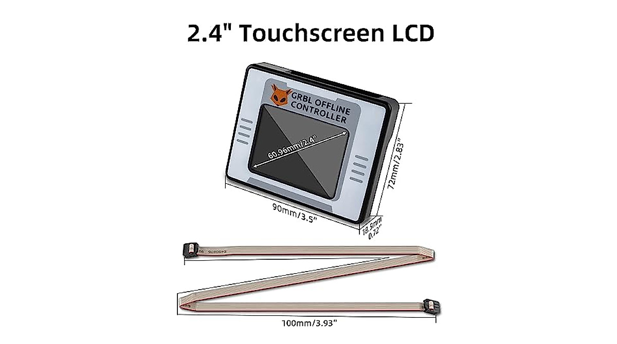 FoxAlien CNC Offline Controller, Offline Control Module with Touchscreen LCD GRBL Control for ...