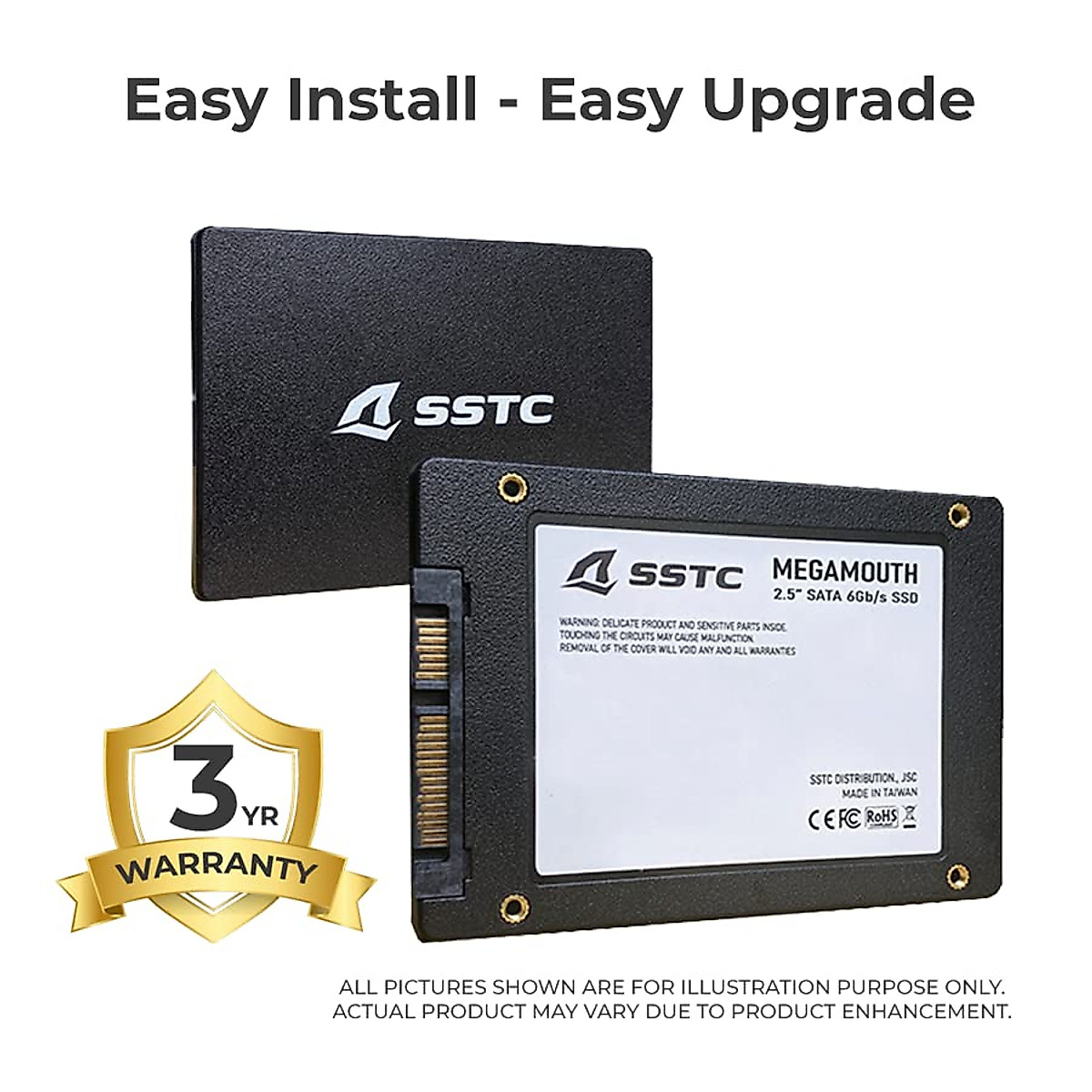 SSTC Megamouth 240GB Sata3 2.5 Internal SSD (SSTC-MM240-25)