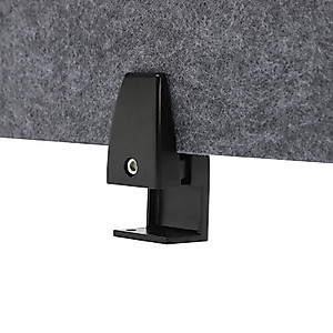 2 Pack Acoustic Desk Divider 59 x 16 Inch No Drilling Clamp-On Privacy Shields Panel Freestanding Desk Divider Desktop Sound Proof Dividers for Office Libraries School Student Desks