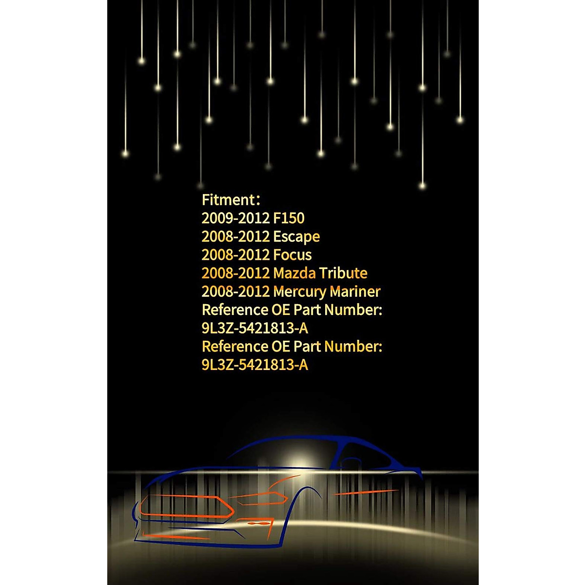 Front Left LH Driver Side Power Door Lock Latch Actuator for 2008-2012 F150 Escape Focus Mazda Tribute Mercury Mariner Replace 9L3Z-5421813-A