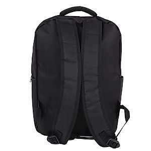 Game Console Backpack, Multifunction Storage Shockproof Carrying Case, Large Capacity Waterproof Nylon Fabric Travel Backpack for PS5