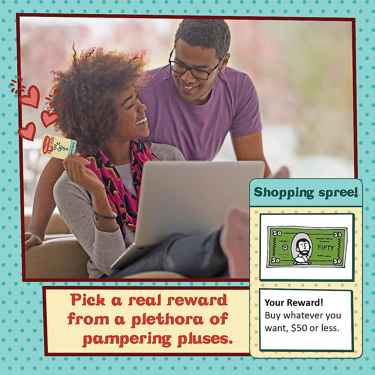 Marital Bliss Couples Gift – Better Marriages Through Subterfuge – Surprisingly Strategic, Sneaky, Healthy, and Romantic Card Game Adventure Ideas for Newlyweds, Husband, Wife, and Date Night